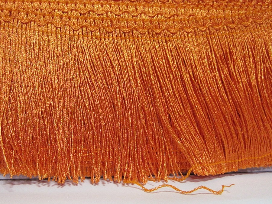 1 Yard 3 Orange-red Chainette Fringe Orange Trim - Etsy
