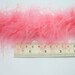 1 Yard 2.5" Feather Trim, Coral Pink Feather Trim, Ostrich Feather Trim ...