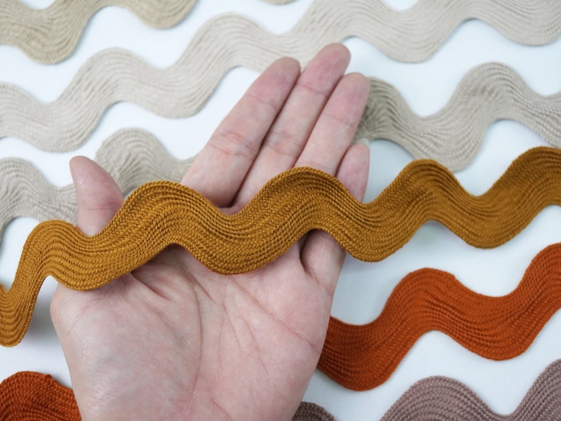 5 Yards Brown Jumbo Rick Rack Trim Brown Rick Rack Jumbo Ric - Etsy