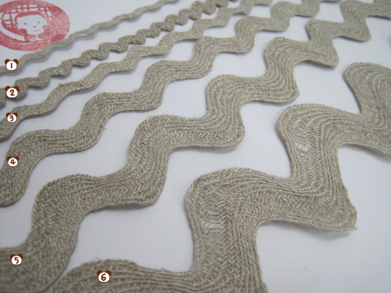 5 Yards 1/2 Linen Rick Rack Linen Trim Linen Ribbon - Etsy