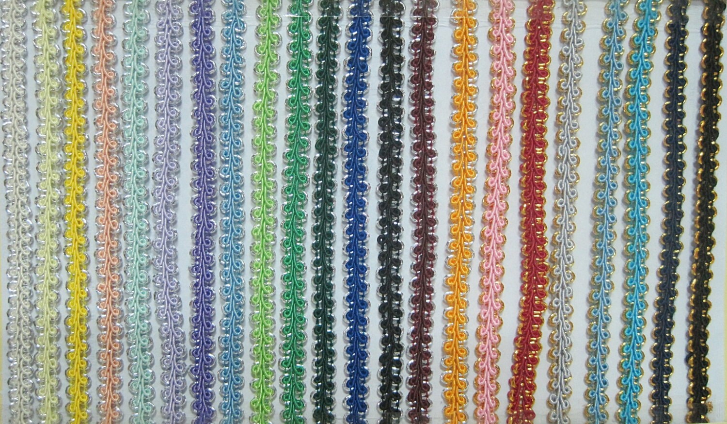 5 Yards 1/4 Cream Gimp Braided Silver Edge Gimp Braid | Etsy