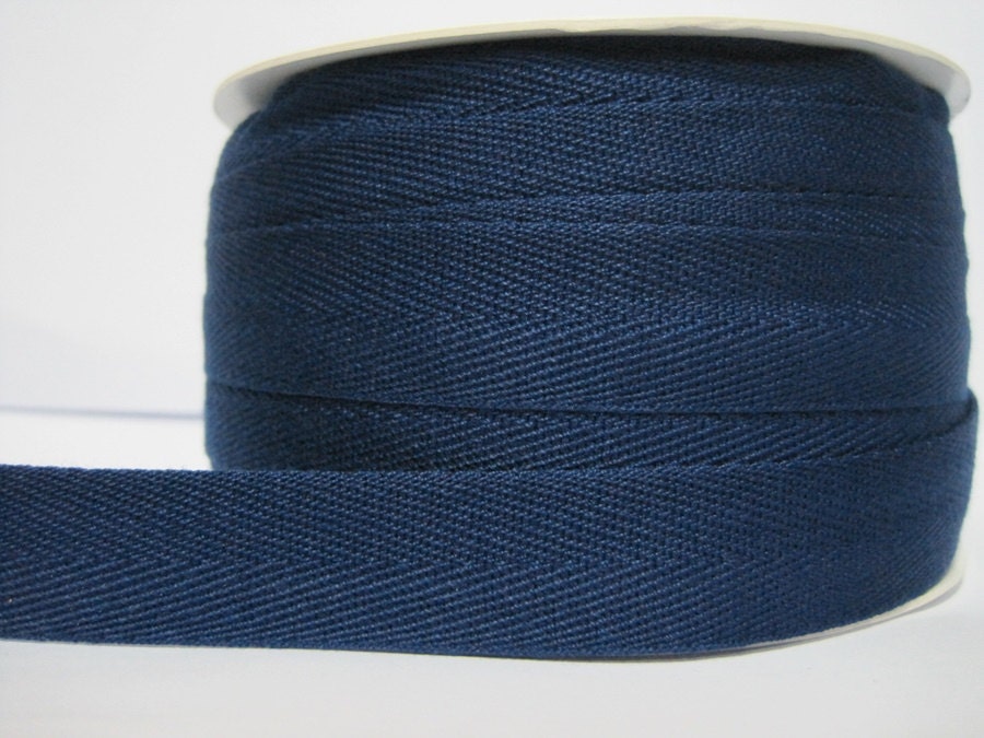 5 Yards 3/4 Navy Blue Wide Herringbone Tape Navy - Etsy