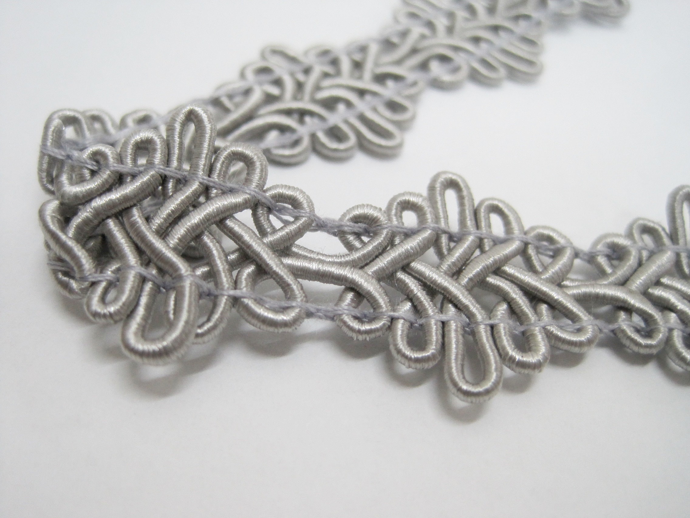 5 Yards 3/4 Silver Braid Trim Silver Gimp Braid | Etsy