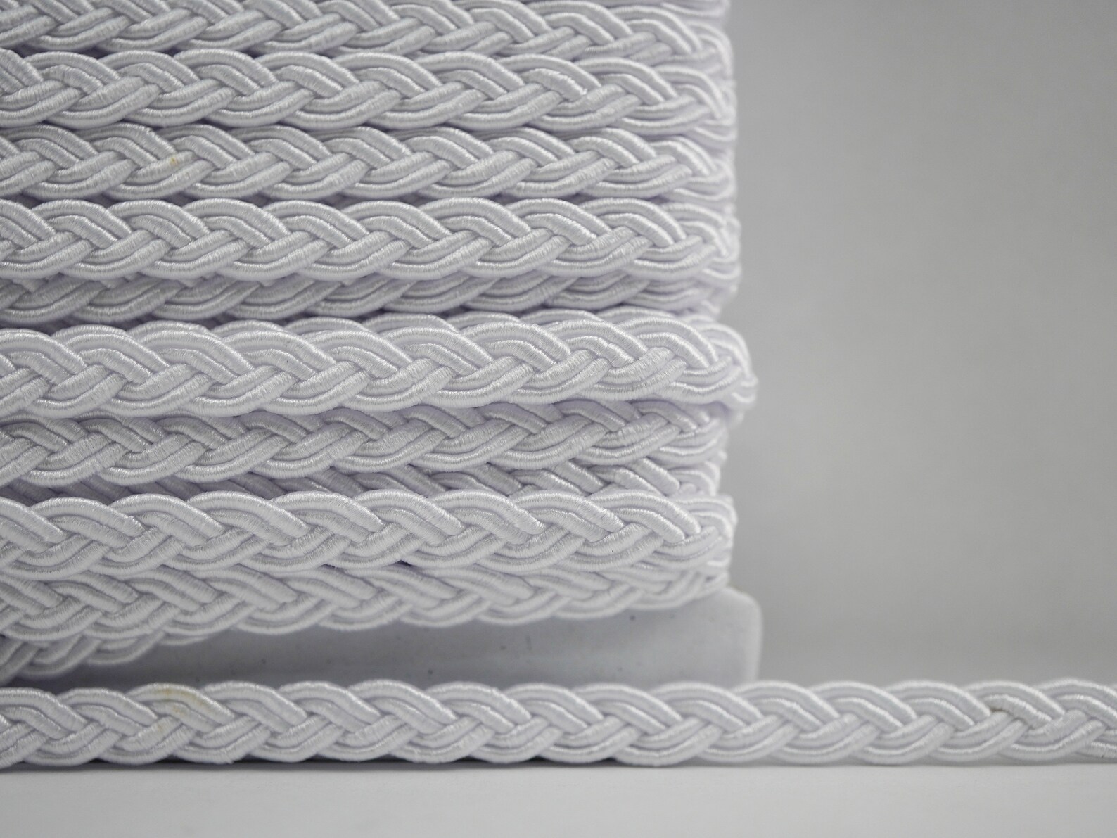5 Yards 1/4 White Braided Cord White Cord Flat Braided - Etsy