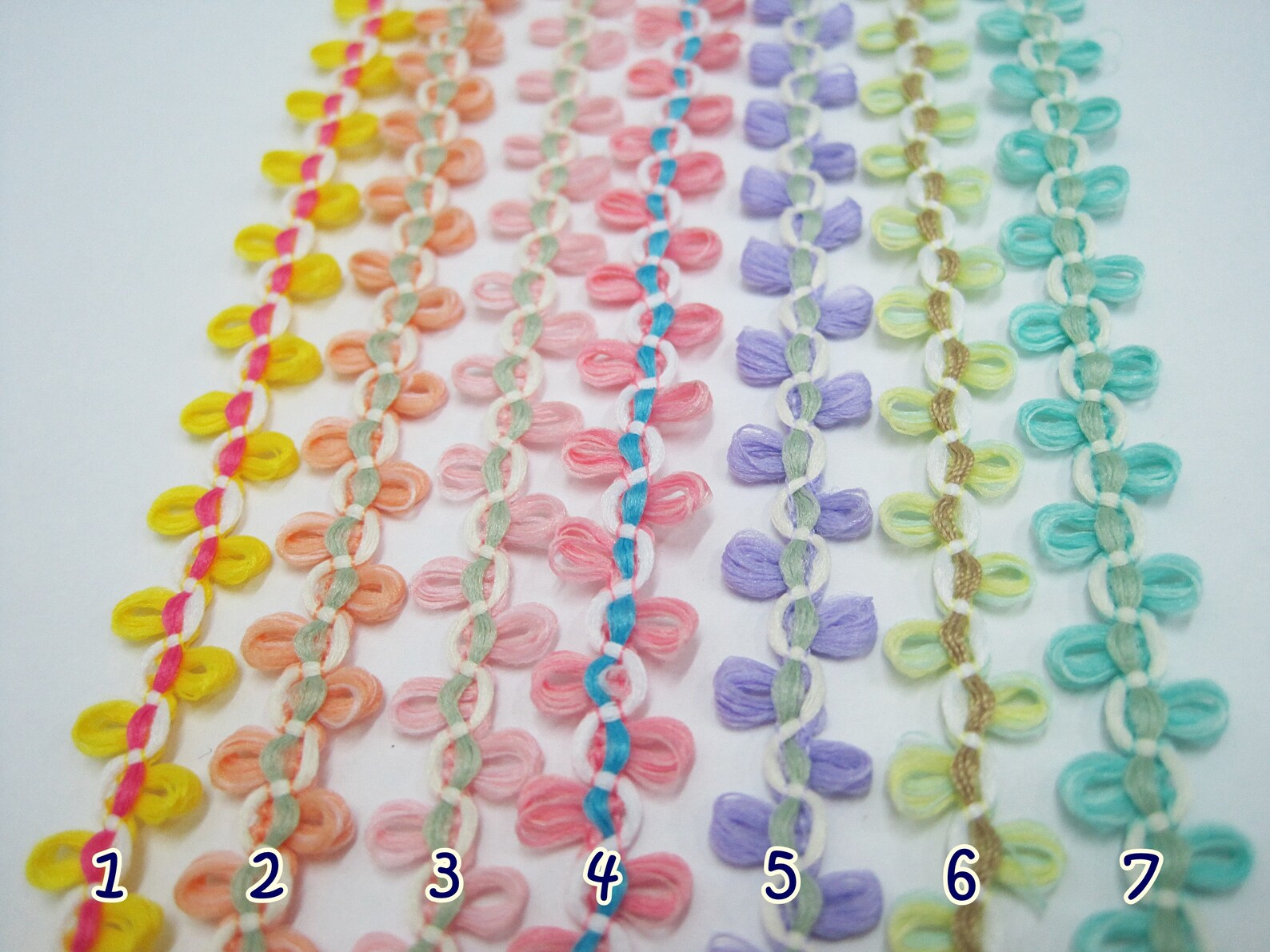 5 Yd Picot Trim Flower Trim Loop Trim Braided Trim Picot - Etsy