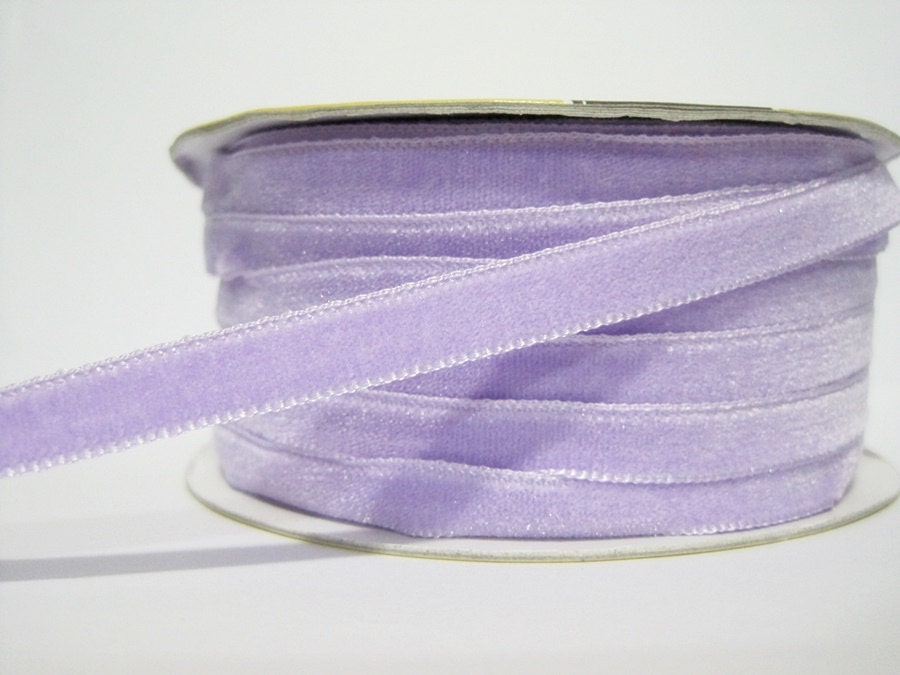 5 yards 3/8 Lilac Velvet Ribbon Violet Velvet Ribbon | Etsy