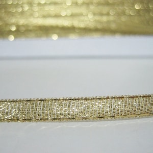 5 Yards Gold Metallic Ribbon, Gold Ribbon, Wholesale Ribbon, Gold Trim ...