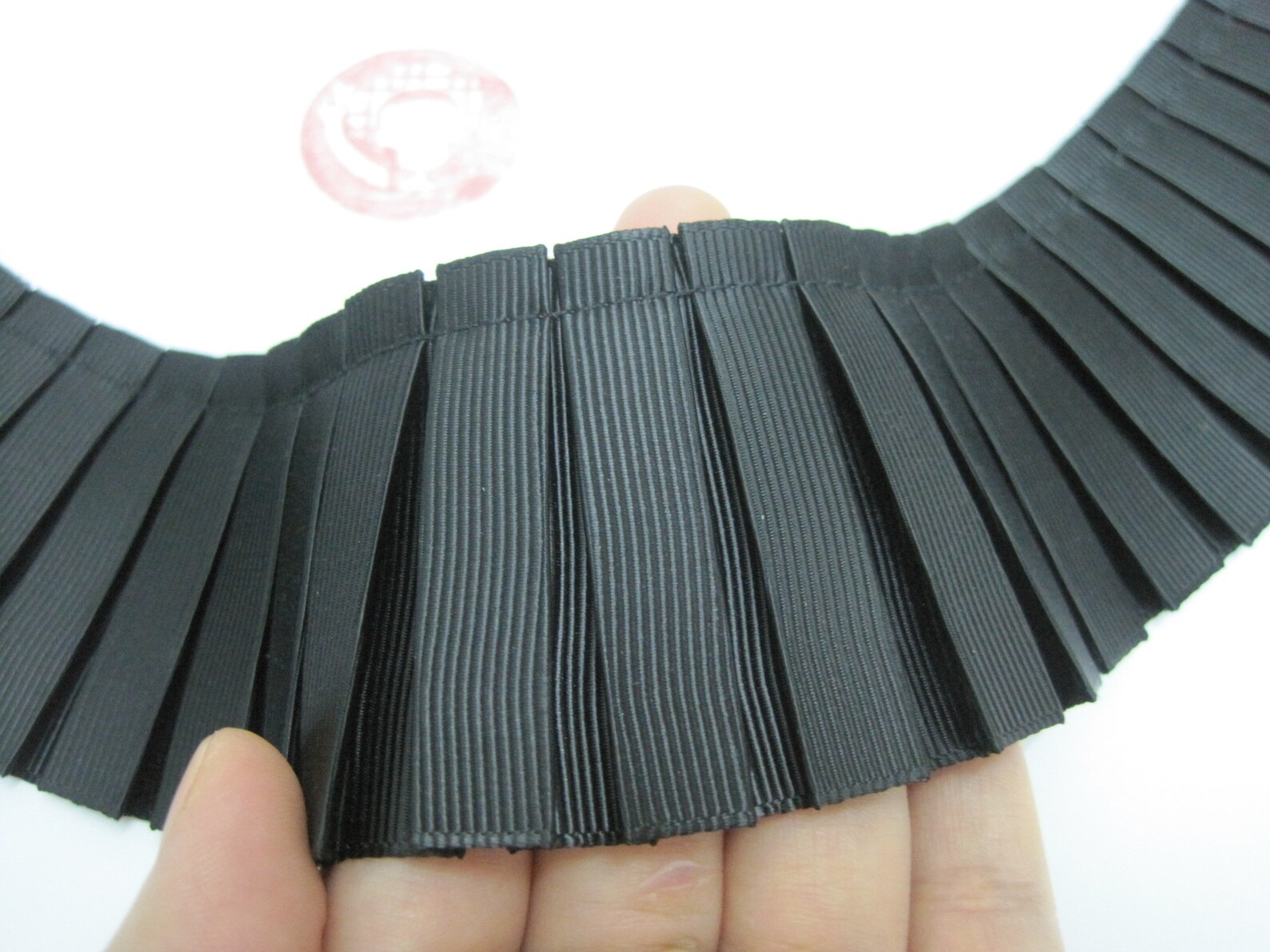 1 Yd 2 Black Grosgrain Box Pleated Trim Box Pleated | Etsy