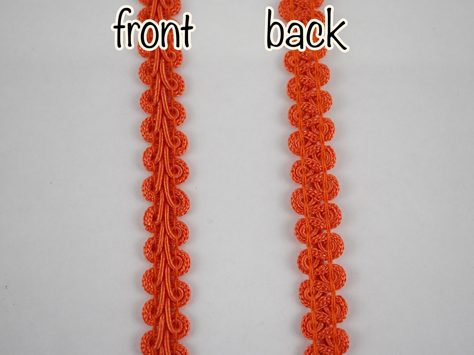 5 Yards 3/8 Orange-red Gimp Braided Trim Gimp Braid - Etsy
