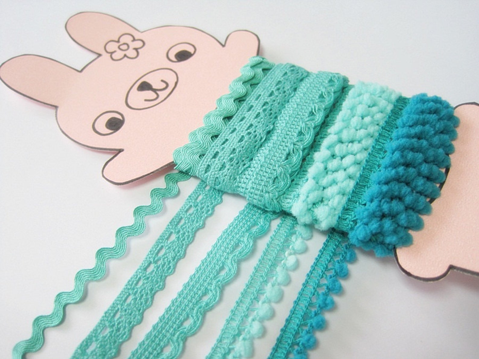 5 Yards Aqua Green Lace Trims Lacetrim Teal Lace Cotton - Etsy