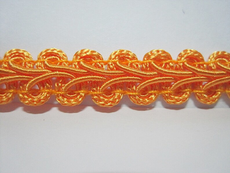 5 Yards 3/8 Orange Gimp Braided Trim Gimp Braid | Etsy