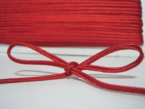 5 yards 3 mm Red Soutache Braid Braided cord soutache cord | Etsy