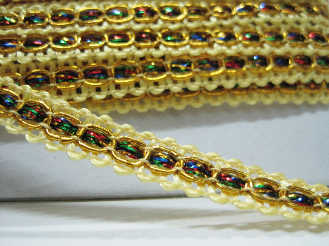 5 Yards 5/16" Braid Trim, Mustard Yellow-gold Braid Trim, Gimp Braid ...