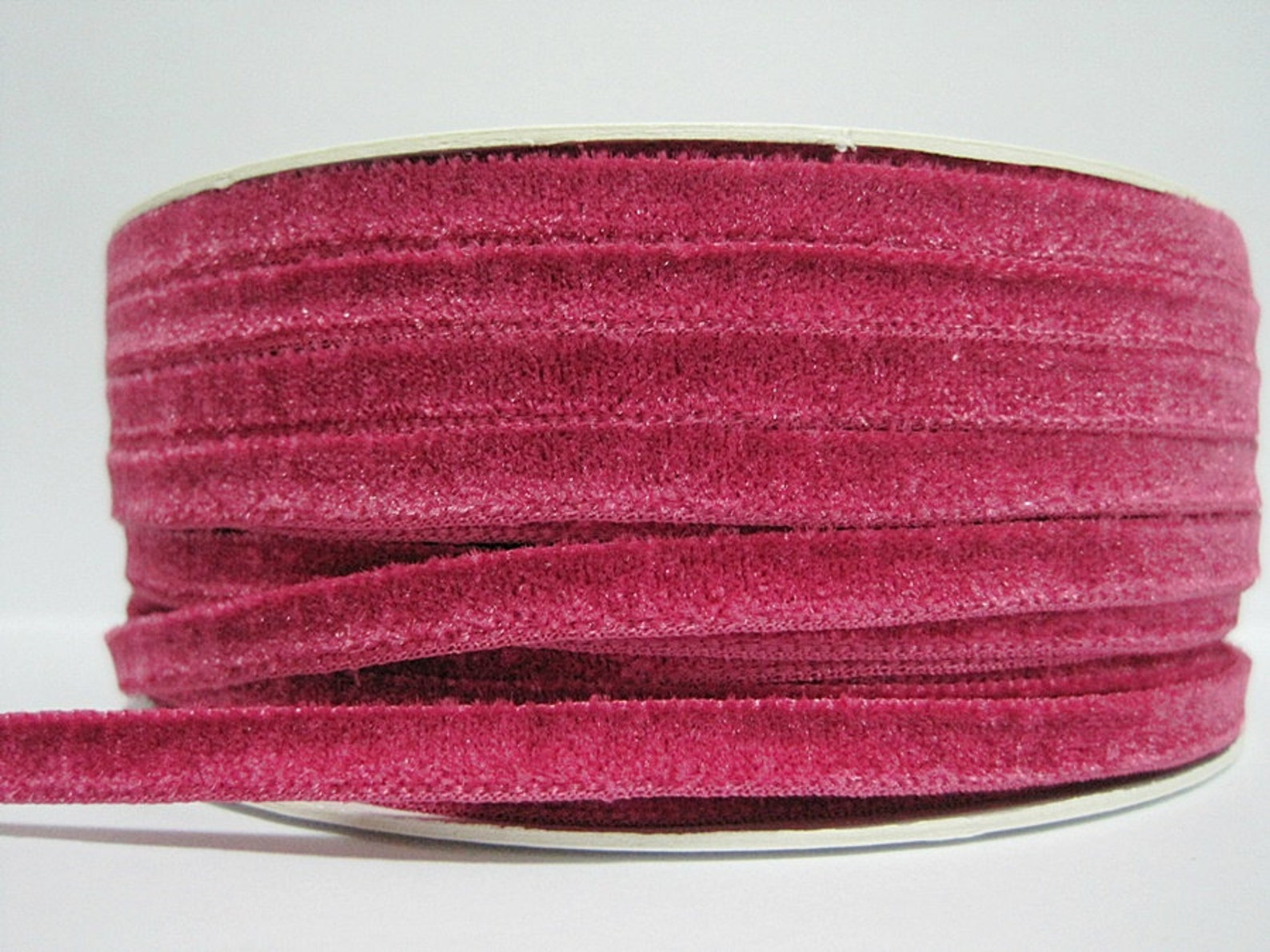 5 Yards 1/4 Hot Pink Velvet Ribbon Pink Velvet Ribbon - Etsy