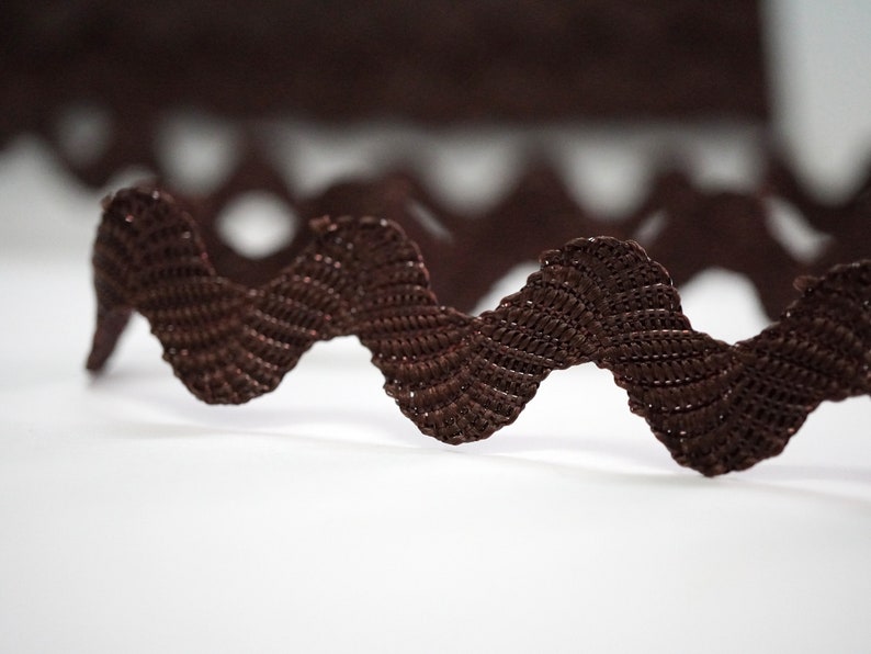 5 Yards 5/8" Brown Metallic Rick Rack - Etsy