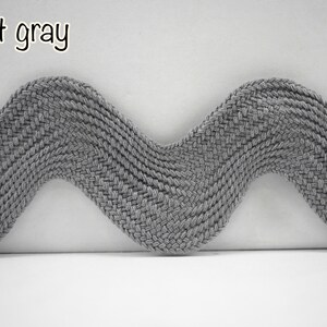 5 Yards Gray Jumbo Rick Rack Trim Gray Rick Rack Rick Rack - Etsy
