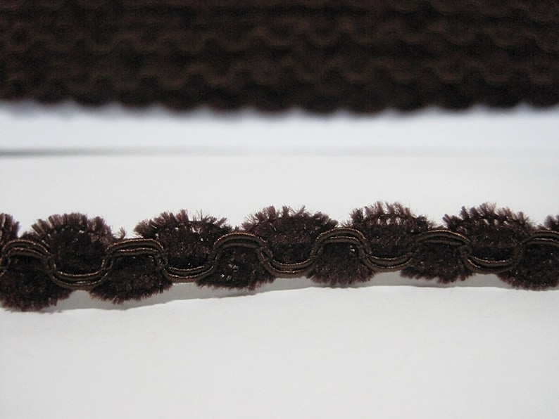 5 Yards 1/4 Dark Brown Chenille Braided Rick Rack Trim - Etsy