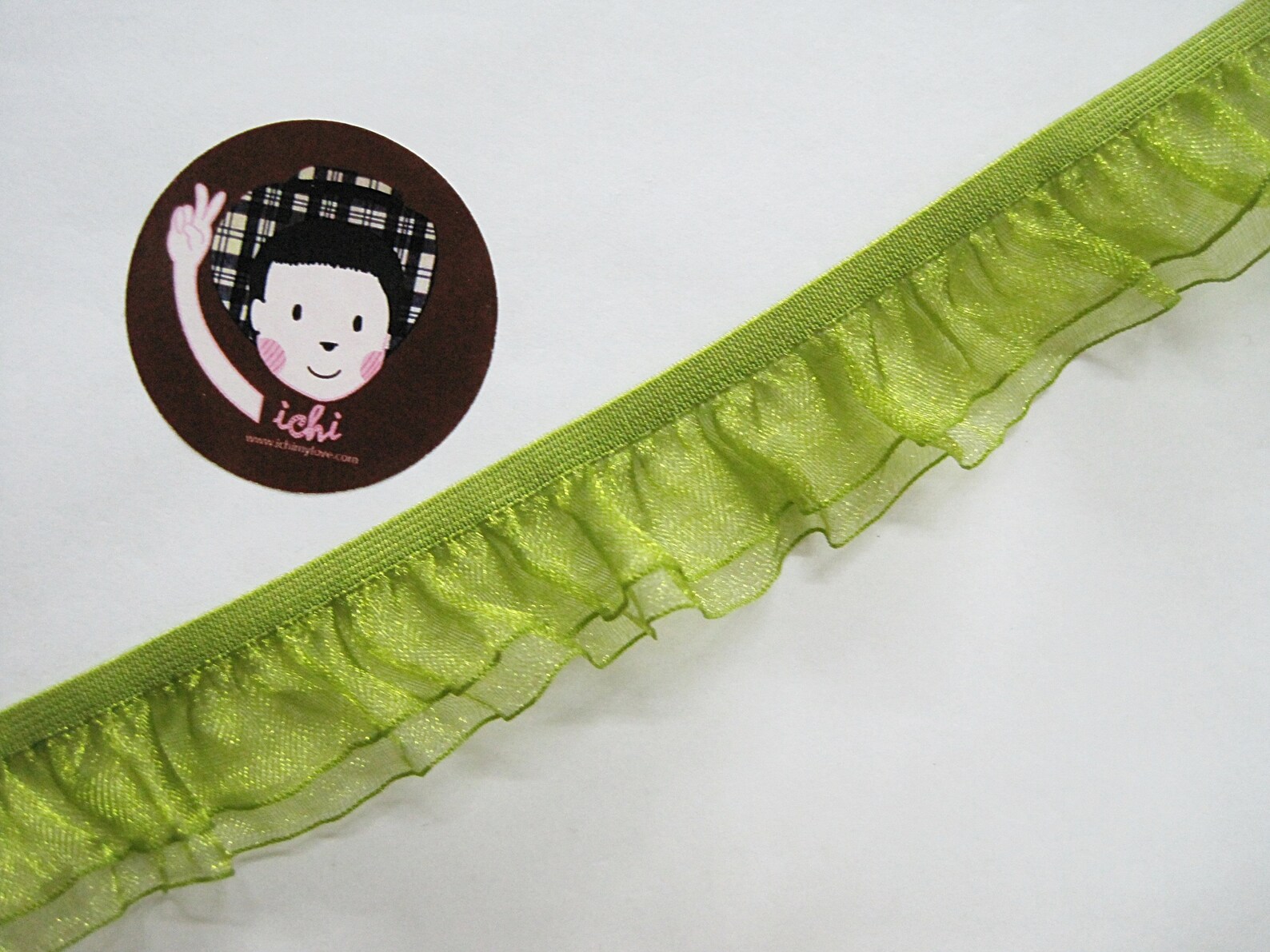 5 Yards Olive Green Organza Ruffle Elastic Trim 2-layers - Etsy