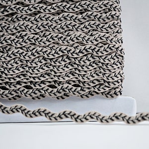 5 Yards Black Embroidered Rick Rack, Tiny Rick Rack, Mini Rick Rack ...