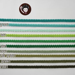 5 Yards 3/8" Teal Gimp Braided Trim, Gimp Braid, Braided Cord, Braided ...