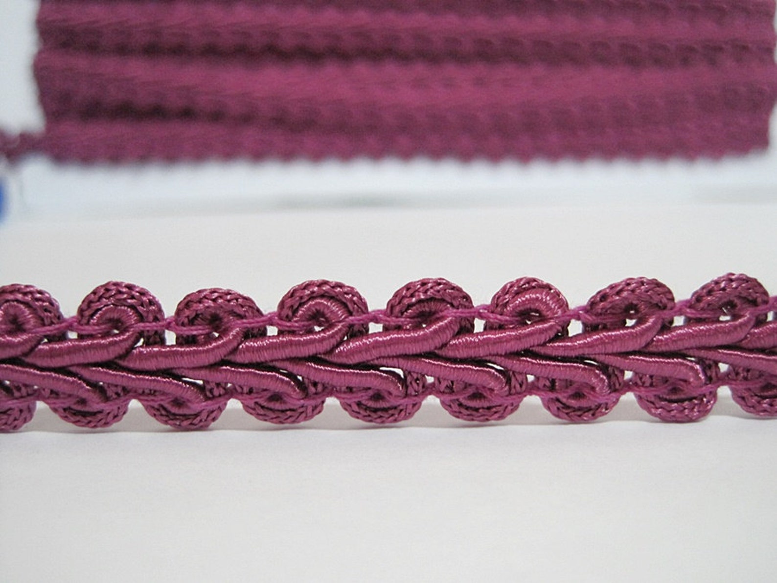 5 Yards 1/2" Purple Gimp Braided Trim, Gimp Braid, Braided Cord ...