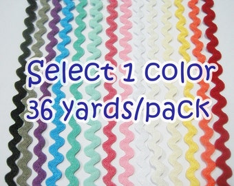 1 Pack 36 Yards Metallic Rick Rack Trim Wholesale Rick | Etsy