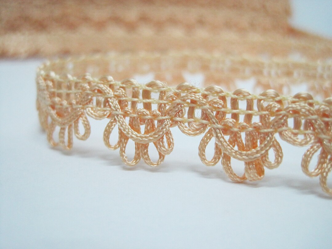 5 Yards Apricot Lace Trim, Orange Lace, Loop Trim, Wholesale Trim ...