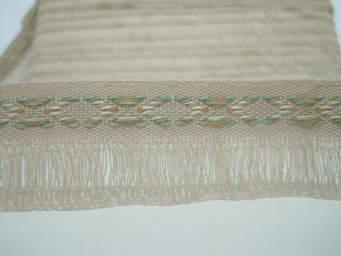 5 Yards Beige Boho Loop Trim, Brown Trim, Tassel Trim, Wholesale Trim ...