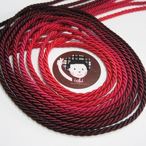 5 Yd 4 Mm Twisted Cord, Red Twisted Cord, Red Soutache, Braided Cord ...