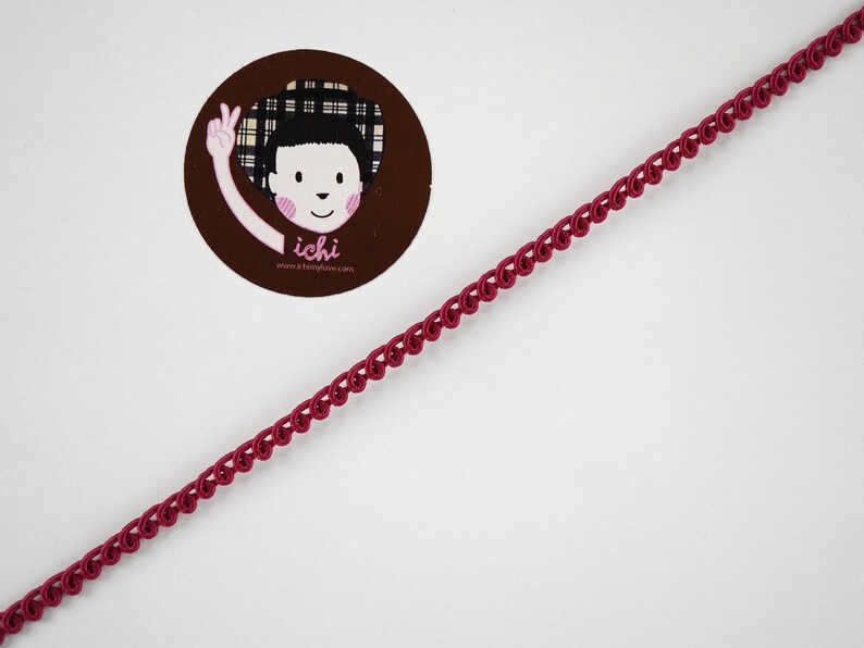 5 Yards 3/16 Ruby Picot Braid Picot Edge Single Picot - Etsy