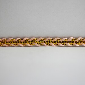 5 Yards Salmon Gold Metallic Braid, Flat Braided, Metallic Braid ...