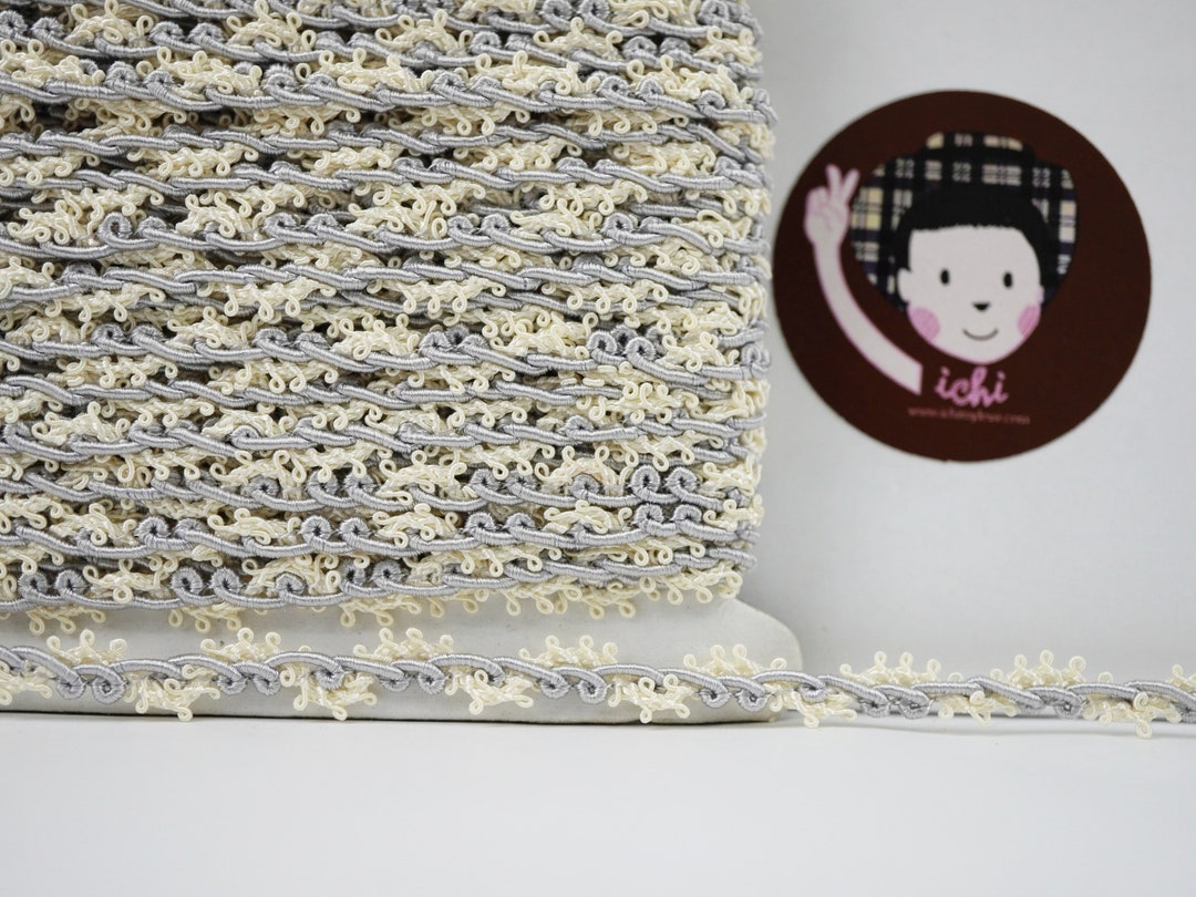 5 Yards 1/4" Silver Picot Braid, Picot Trim, Picot Braid, Rococo Trim ...