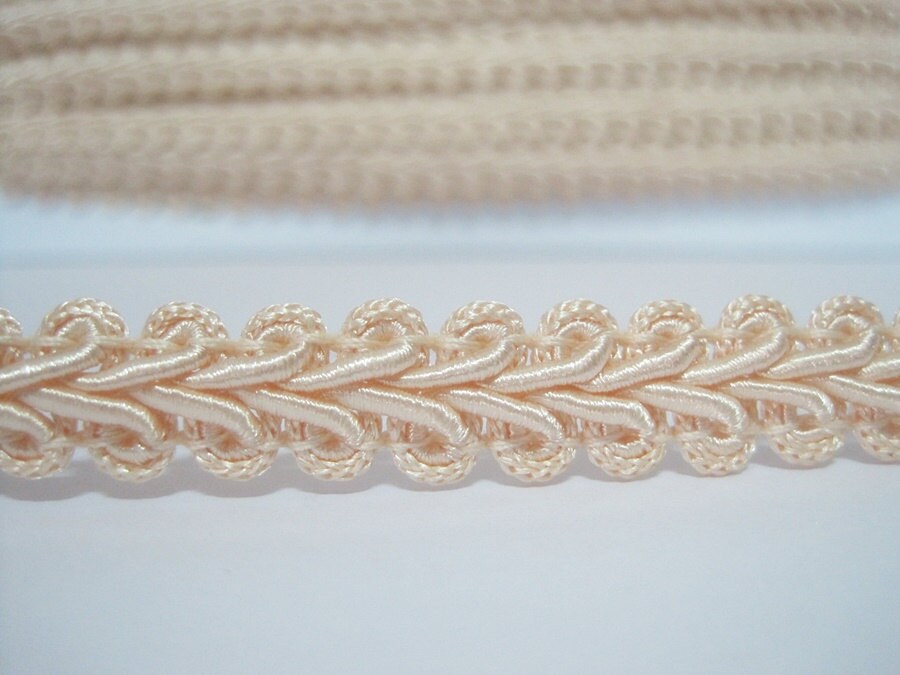5 Yards 1/2 Vanilla Gimp Braided Trim Gimp Braid | Etsy