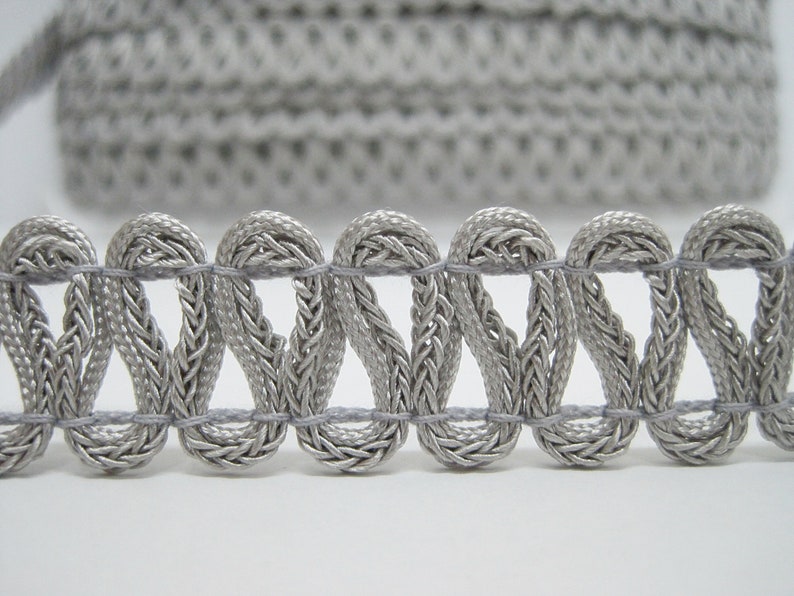 5 Yards 3/4 Silver Braid Trim Silver Gimp Braid | Etsy
