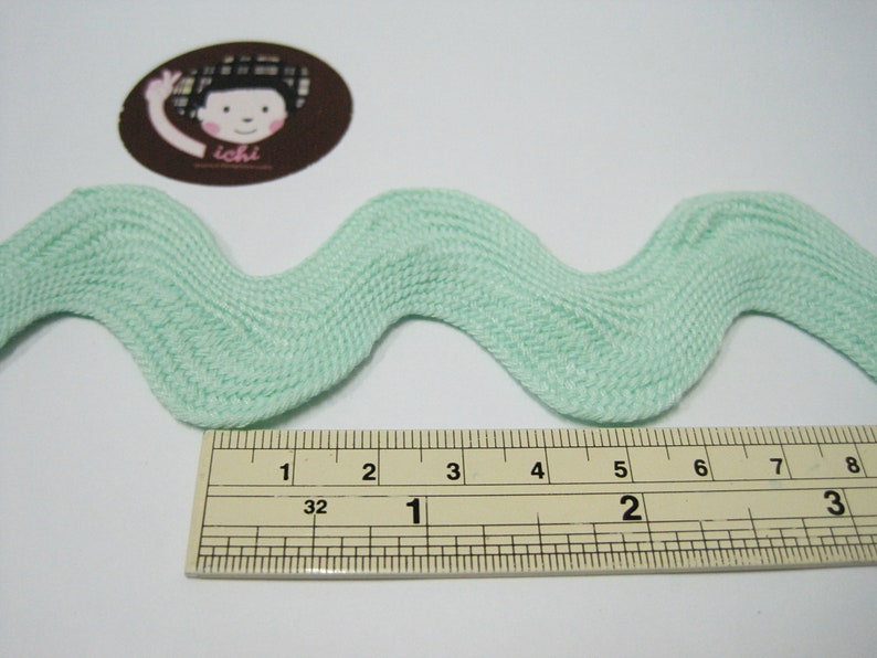 5 Yards Green Jumbo Rick Rack Trim Mint Rick Rack Jumbo Ric | Etsy