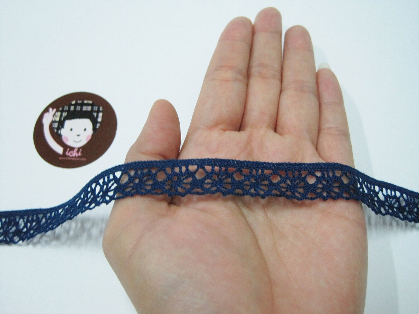 5 yards 9/16 Blue Crochet Lace Trims Lace Trim Crochet | Etsy