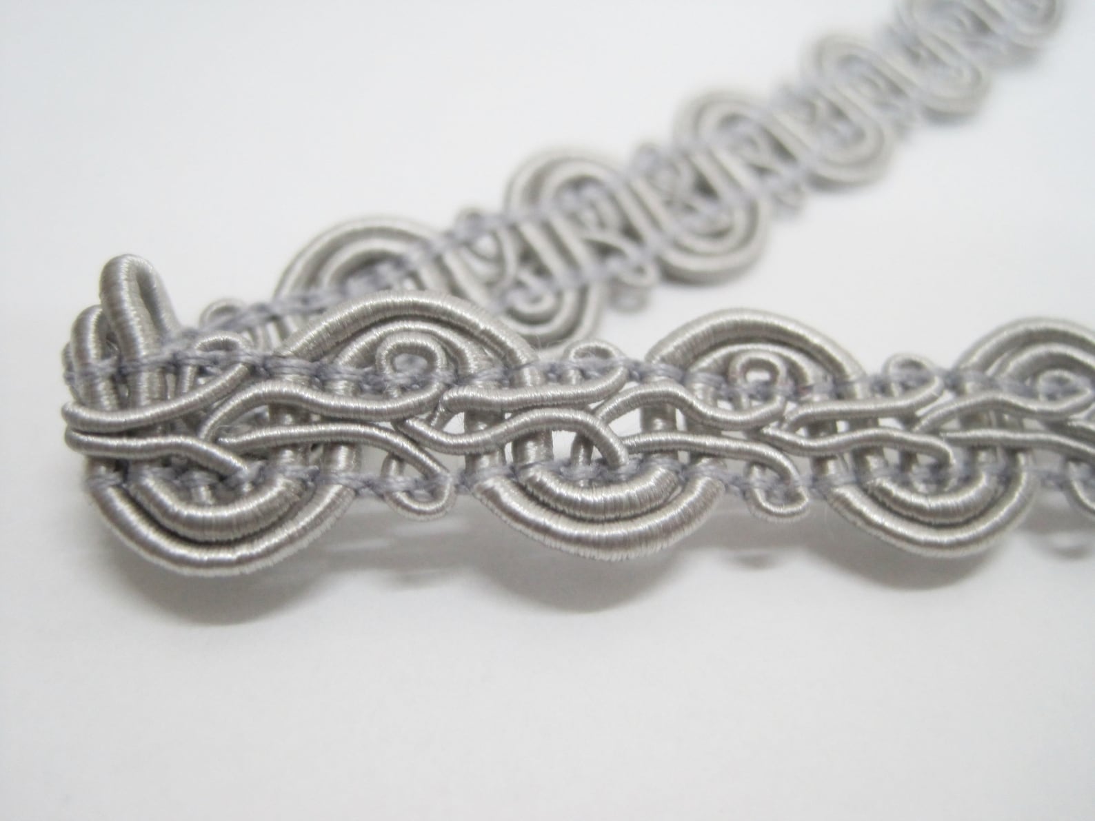 5 Yards 1/2 Silver Braid Trim Silver Gimp Braid | Etsy