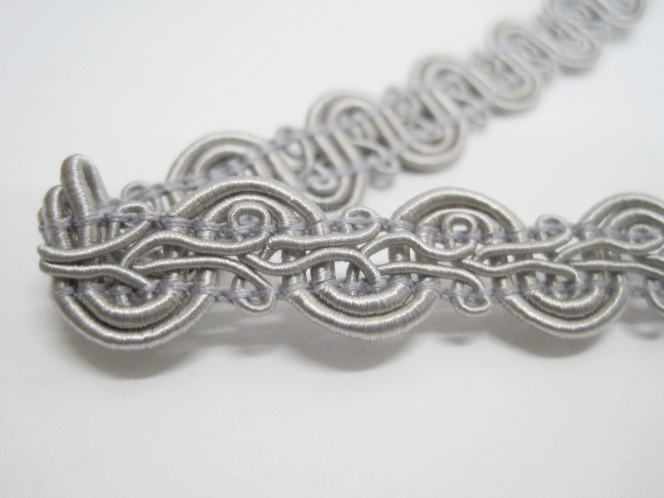 5 Yards 1/2 Silver Braid Trim Silver Gimp Braid | Etsy
