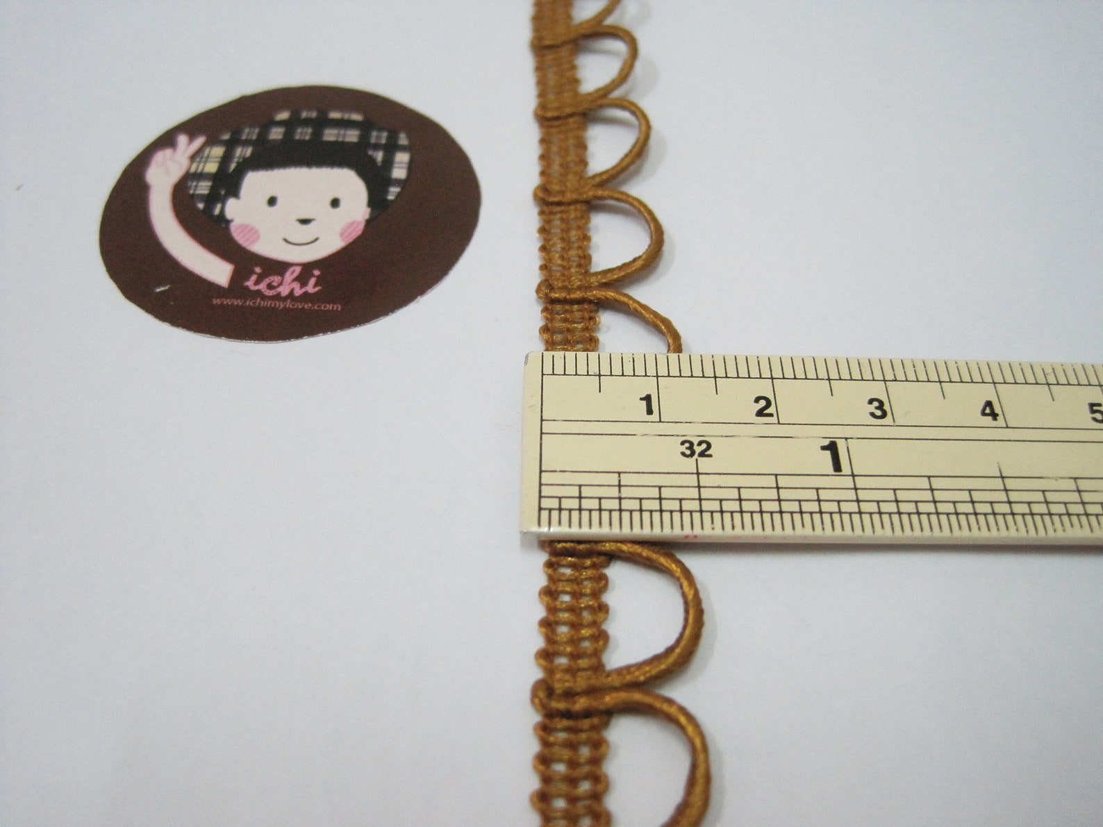 5 Yards Brown Loop Trim, Loop Trim, Braided Trim, Button Looping Trim ...