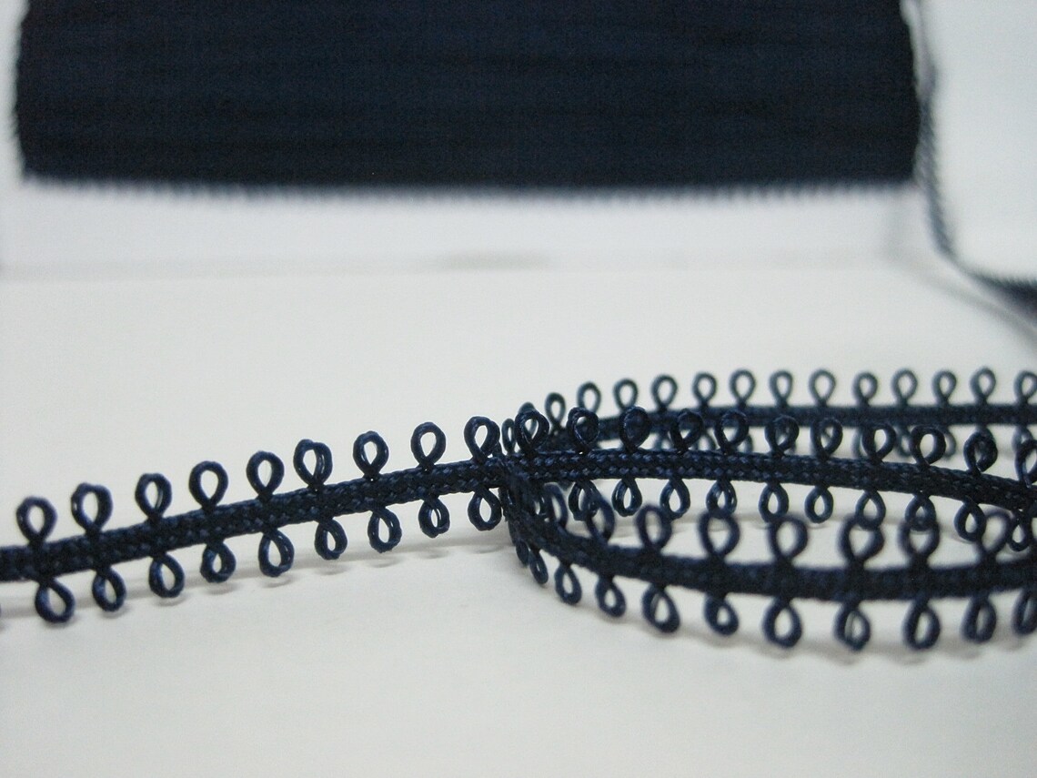 5 Yards Navy Blue Picot Trim Picot Edge Trim Picot Edge - Etsy