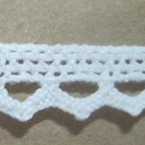 5 Yards White Triangle Crochet Lace Trim, Lace Trim, Crochet Lace Trim ...
