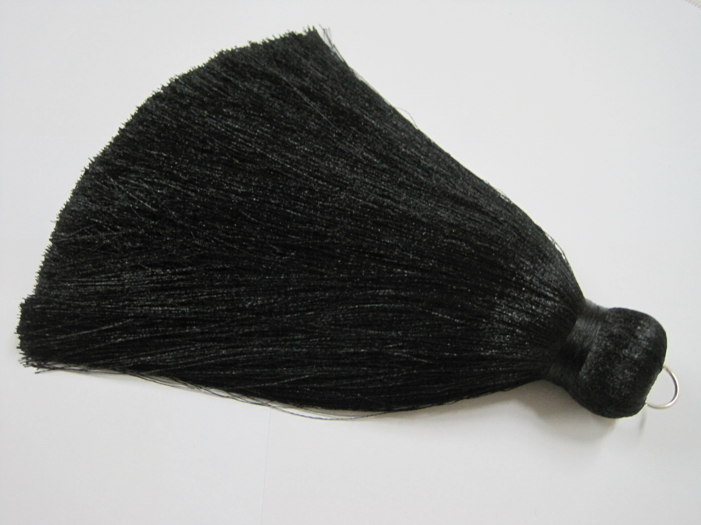 1 Pc Jumbo Tassel, Black Tassel, Wholesale Tassels, Jumbo Silk Tassel ...