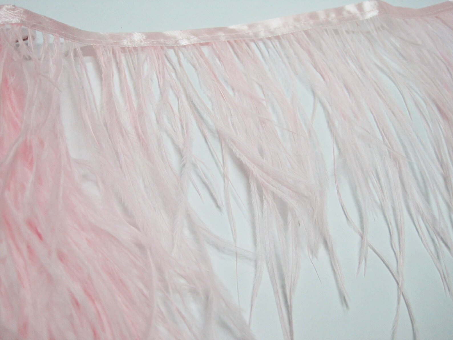 1 Yard Ostrich Trim Sweet Pink Fringe Ostrich Feather | Etsy