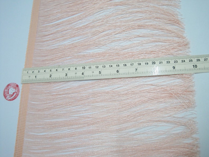 1 Yard 4 to 10 Peach Pink Chainette Fringe Pink - Etsy