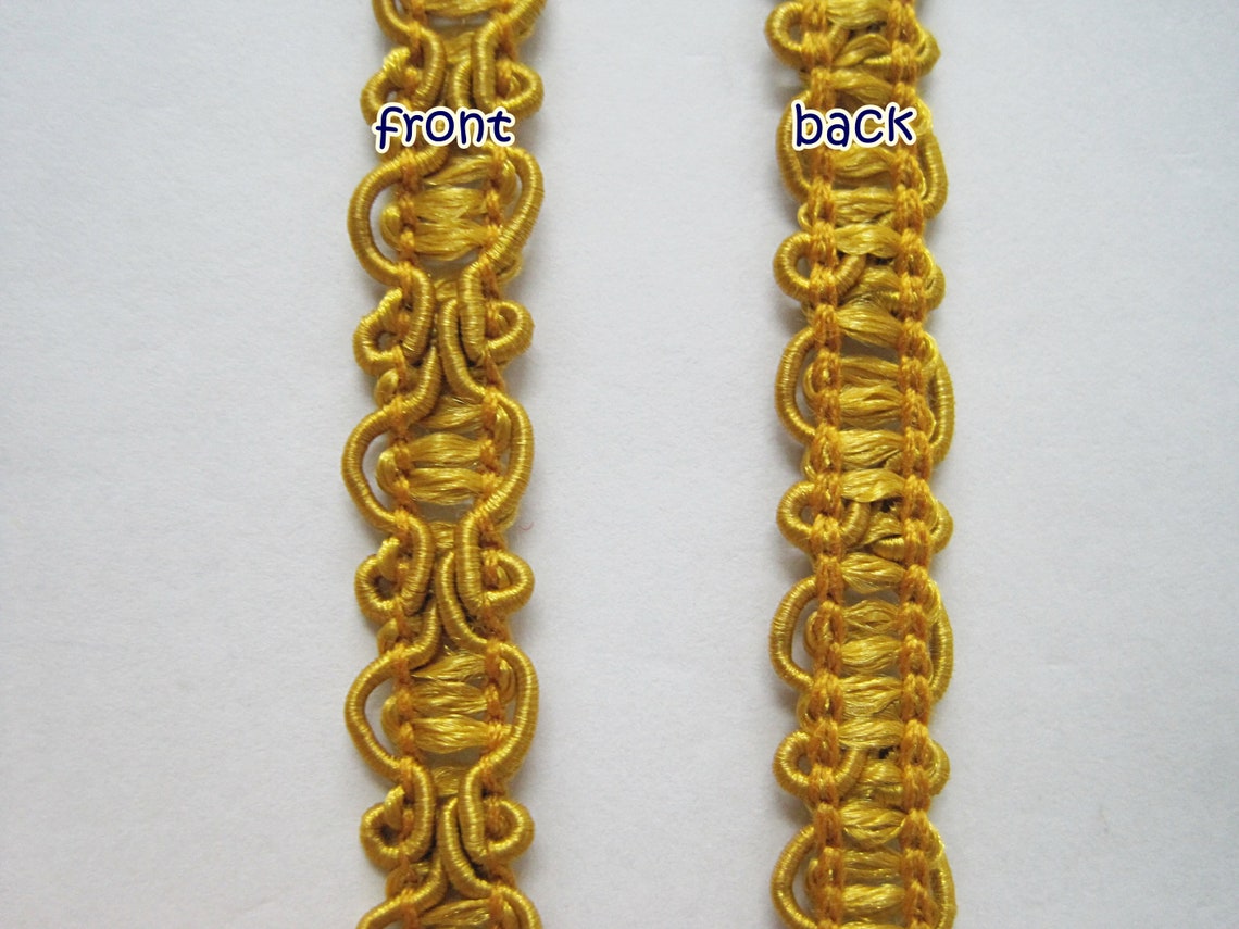 5 Yards 5/16 Classic Gold Braided Trim Gimp Braid | Etsy