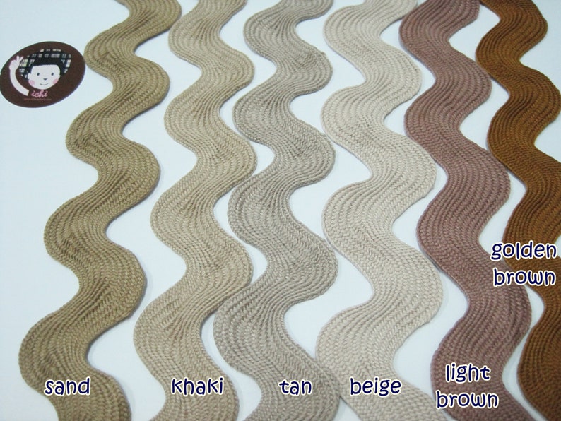 5 Yards Brown Jumbo Rick Rack Trim Brown Rick Rack Jumbo Ric | Etsy