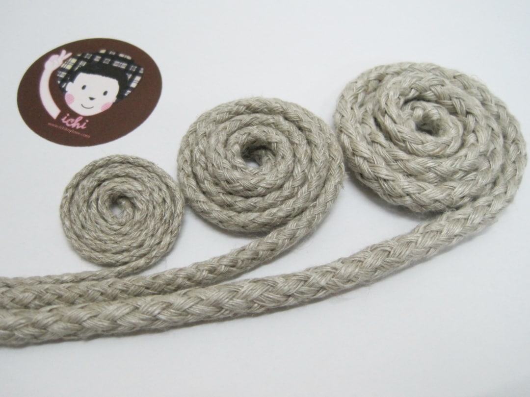Linen Tubular Braid, Linen Cord, Linen Trim, Linen Ribbon, Linen Lace ...