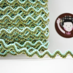 5 Yards 1/2" Sparkly Rick Rack, Rick Rack Trim, Glitter Rick Rack, Wavy ...