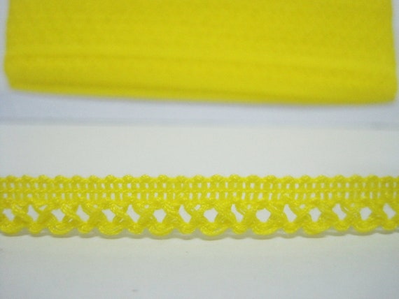 5 yards Bright Yellow Lace Trim Lace Trim Lace Trim Ribbon | Etsy