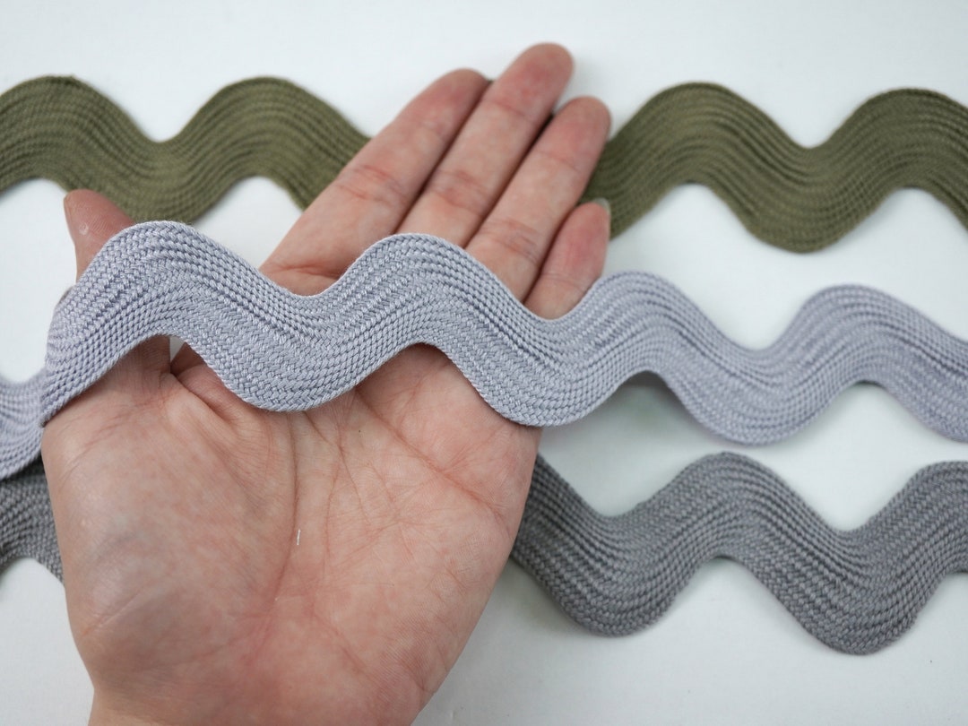 5 Yards Gray Jumbo Rick Rack Trim Gray Rick Rack Rick Rack - Etsy
